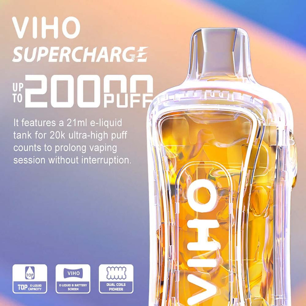 VIHO Supercharge 20000 Disposable Vape (5%, 20000 Puffs)-$16.88 — MISTVAPOR
